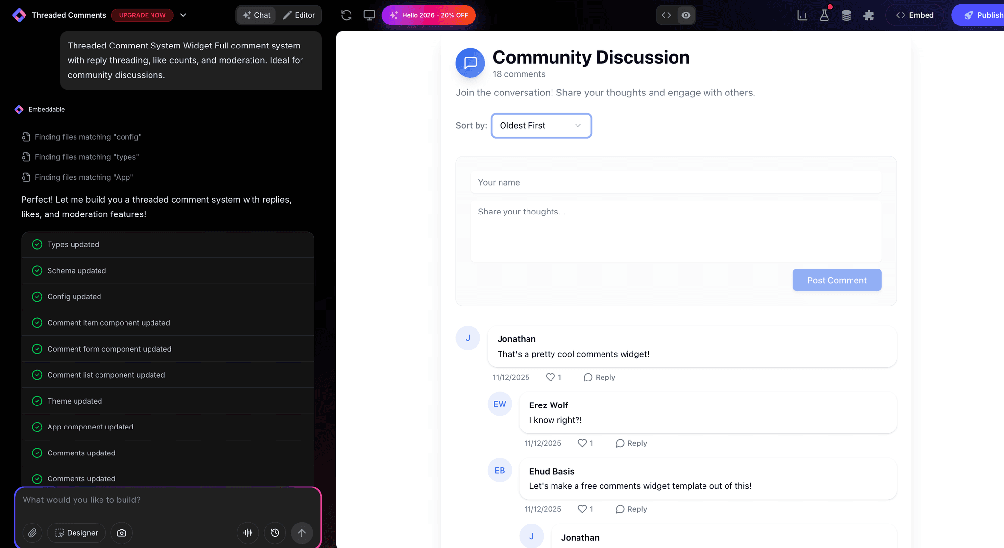 How to Build a Comments Widget for Your Website in 2026 | Embeddable