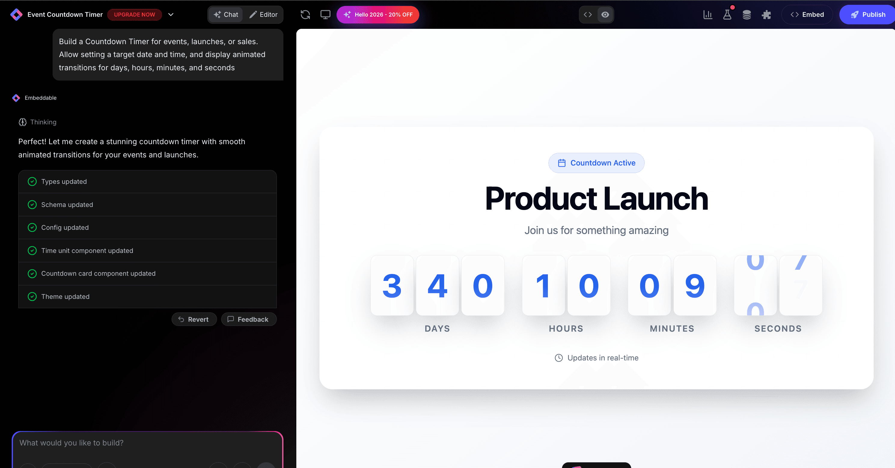 How to Build a Countdown Timer Widget for Your Website in 2026 | Embeddable