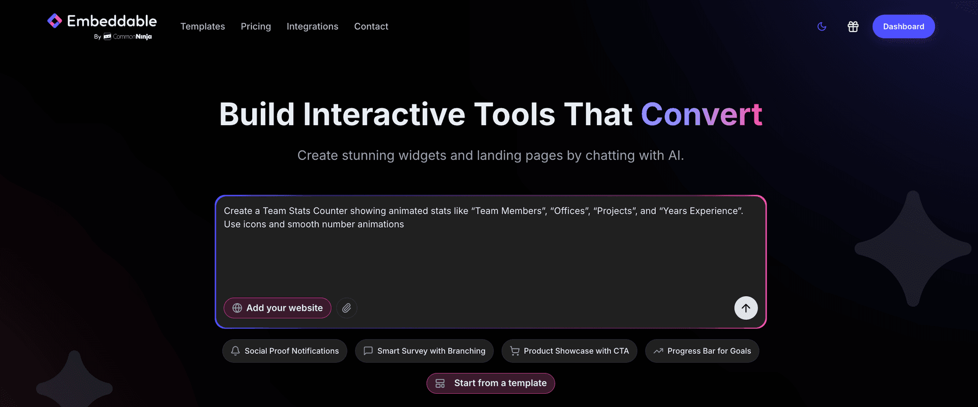 How to Create a Numbers Counter Widget for Your Website | Embeddable